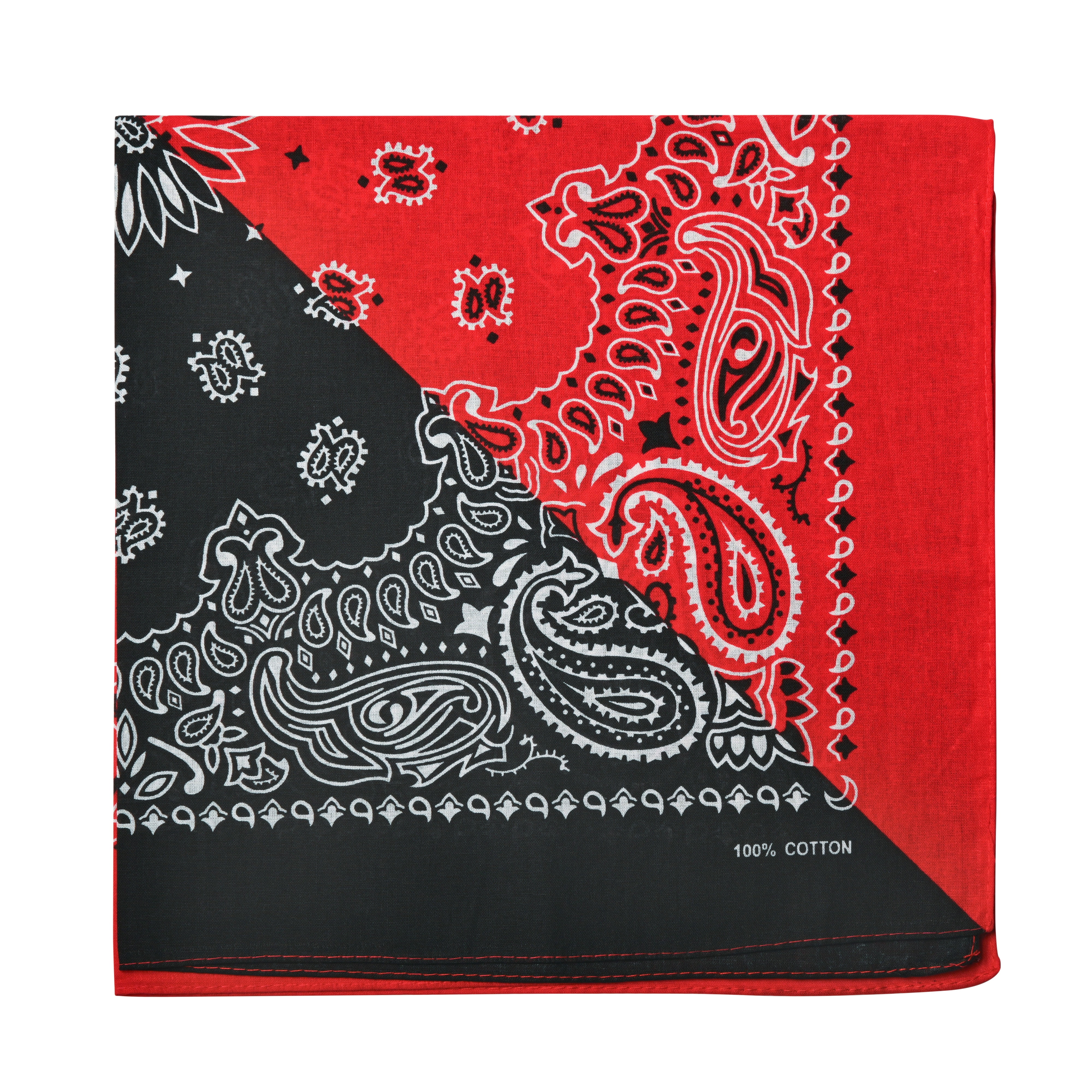 Motique Accessories 22 Inch Cotton Paisley Bandana - Walmart.com