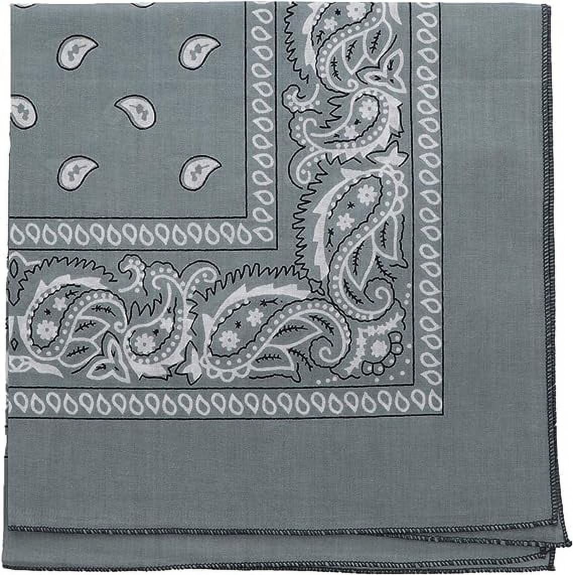 Motique Accessories 22 Inch Cotton Paisley Bandana - Walmart.com