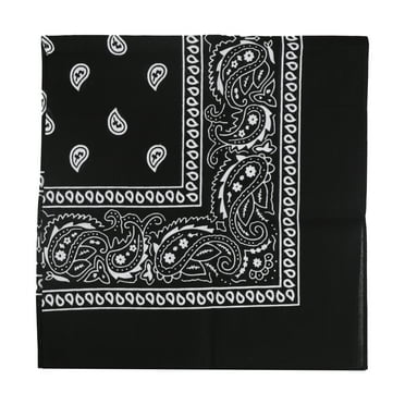 Motique Accessories 22 inch Cotton Paisley Bandana for Women Perfect ...