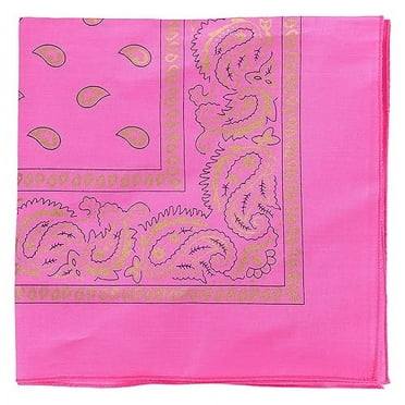 Motique Accessories 22 Inch Cotton Paisley Bandana for Adult Women ...