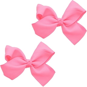 Motique Accessories Pink Polka Dot Jumbo Hair Bows with Tails for Adult ...