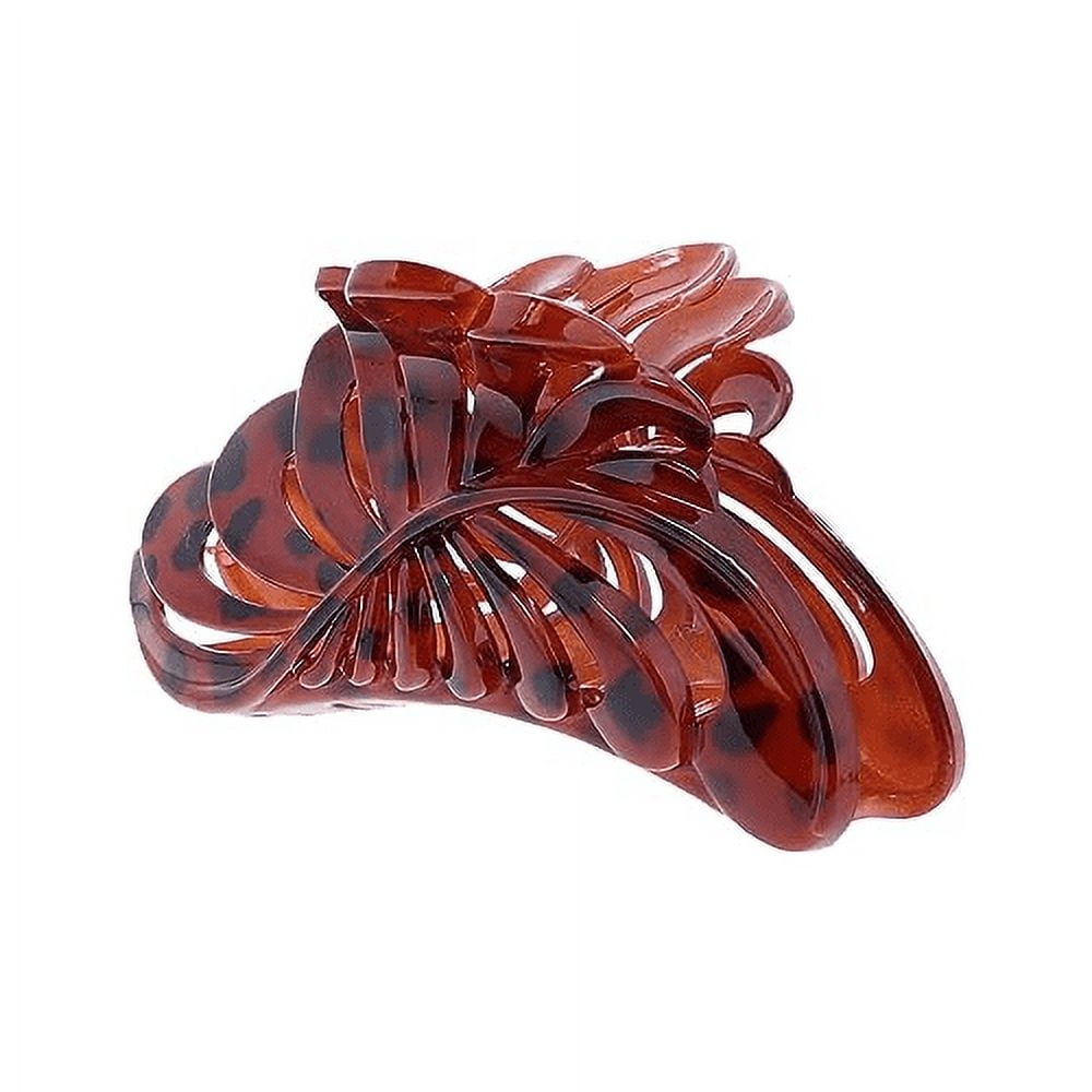 Motique Accessories 5 inch Large Jaw Clip Hair Claw with Leaf Design ...