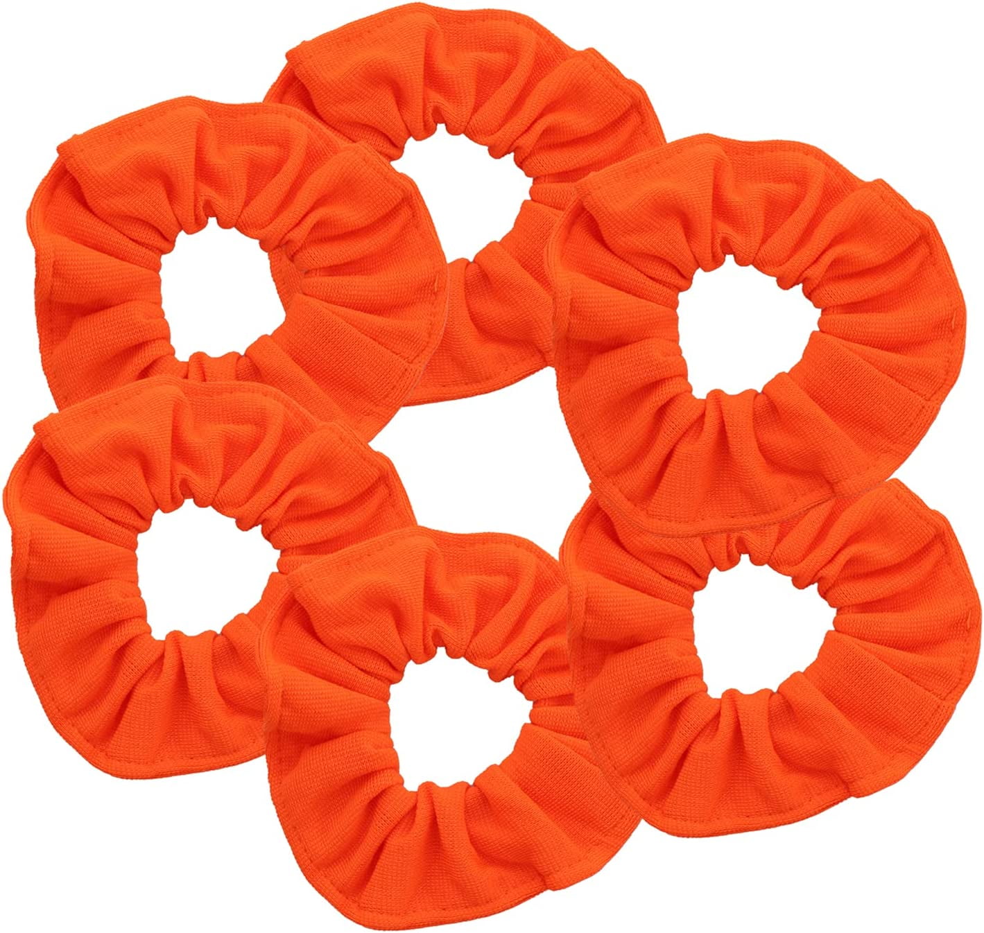 6 Pack Large Solid Scrunchies Hair Elastics - Walmart.com
