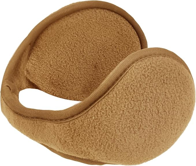 Motique Accessories Adjustable Ear Warmers Men Women Solid Polar Fleece ...