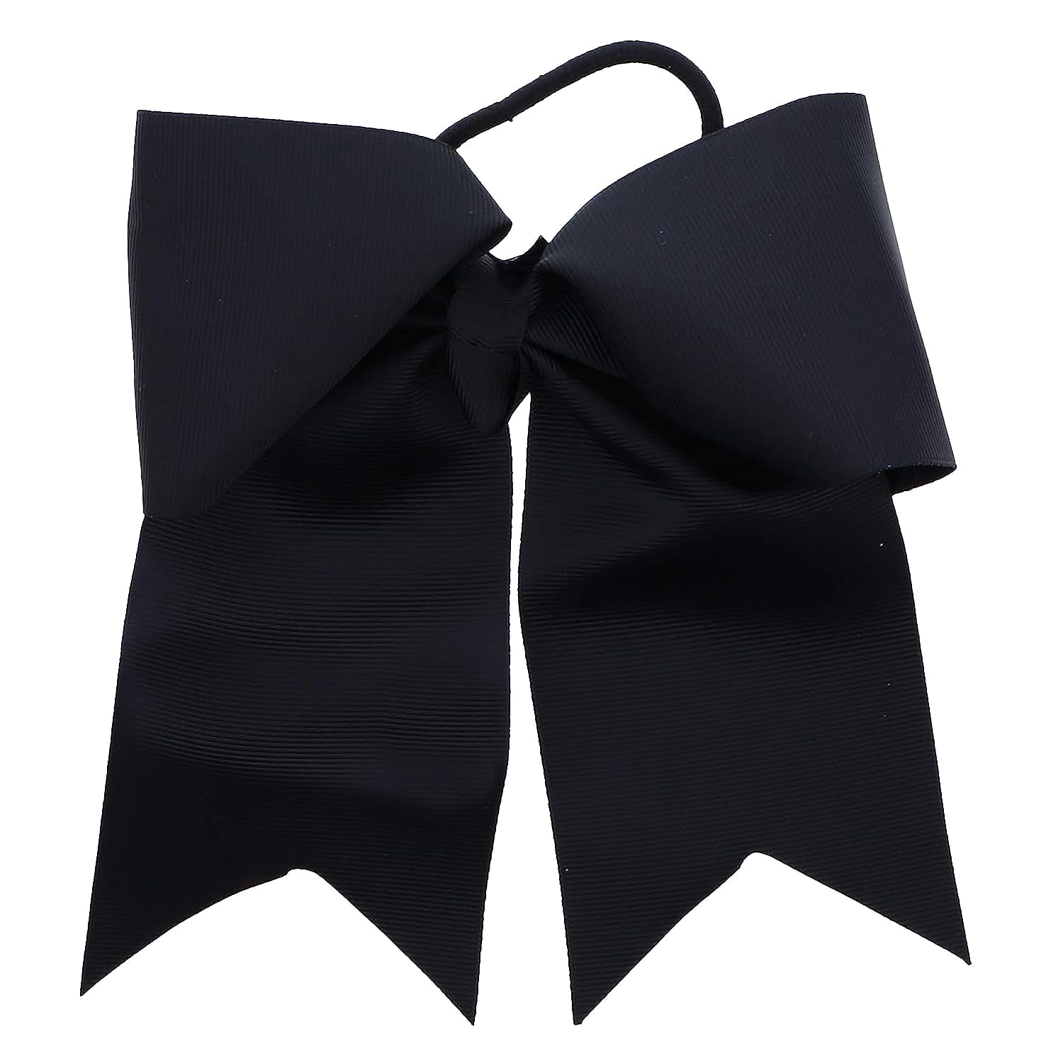 Motique Accessories Black Jumbo Hair Bow Pony with Tails for Adult ...