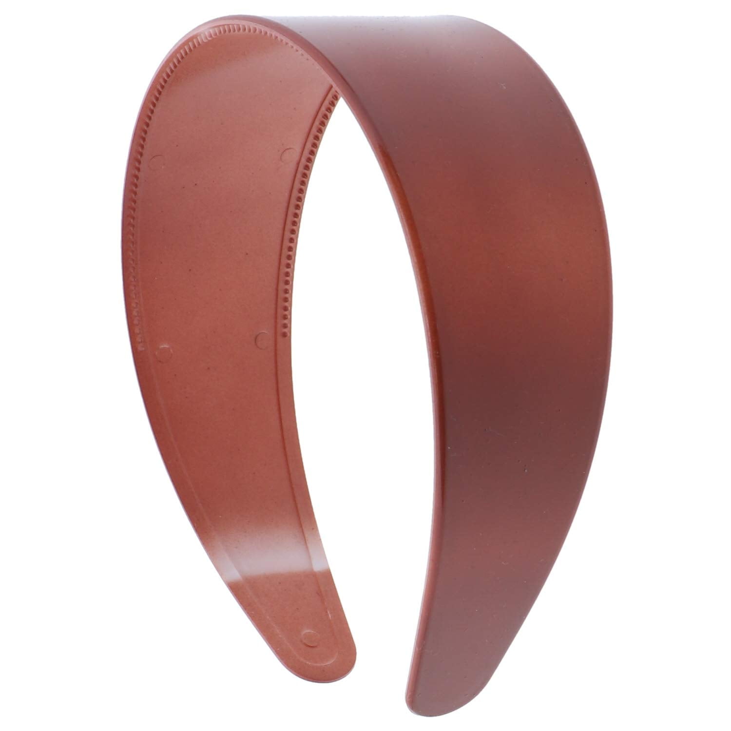 Motique Accessories Brown 2 inch Hard Plastic Headband with Teeth ...