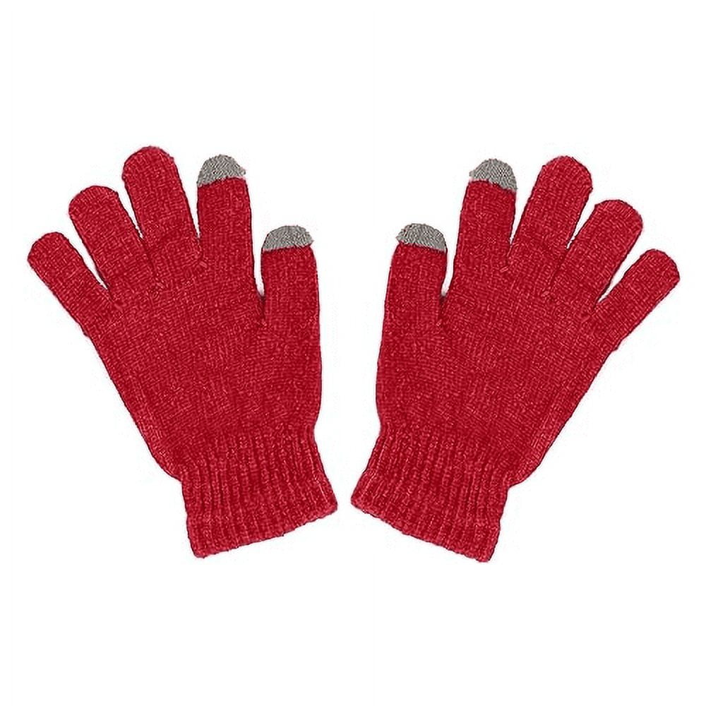 Motique Accessories Chenille Gloves for Adult Female Winter Magic Warm ...