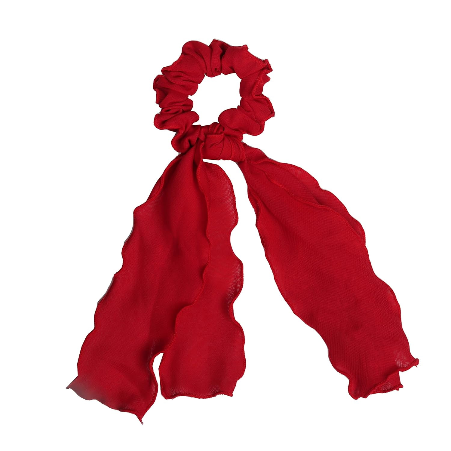 Motique Accessories Chiffon Scrunchie, Tails Hair Ties Edgestitch Hair ...