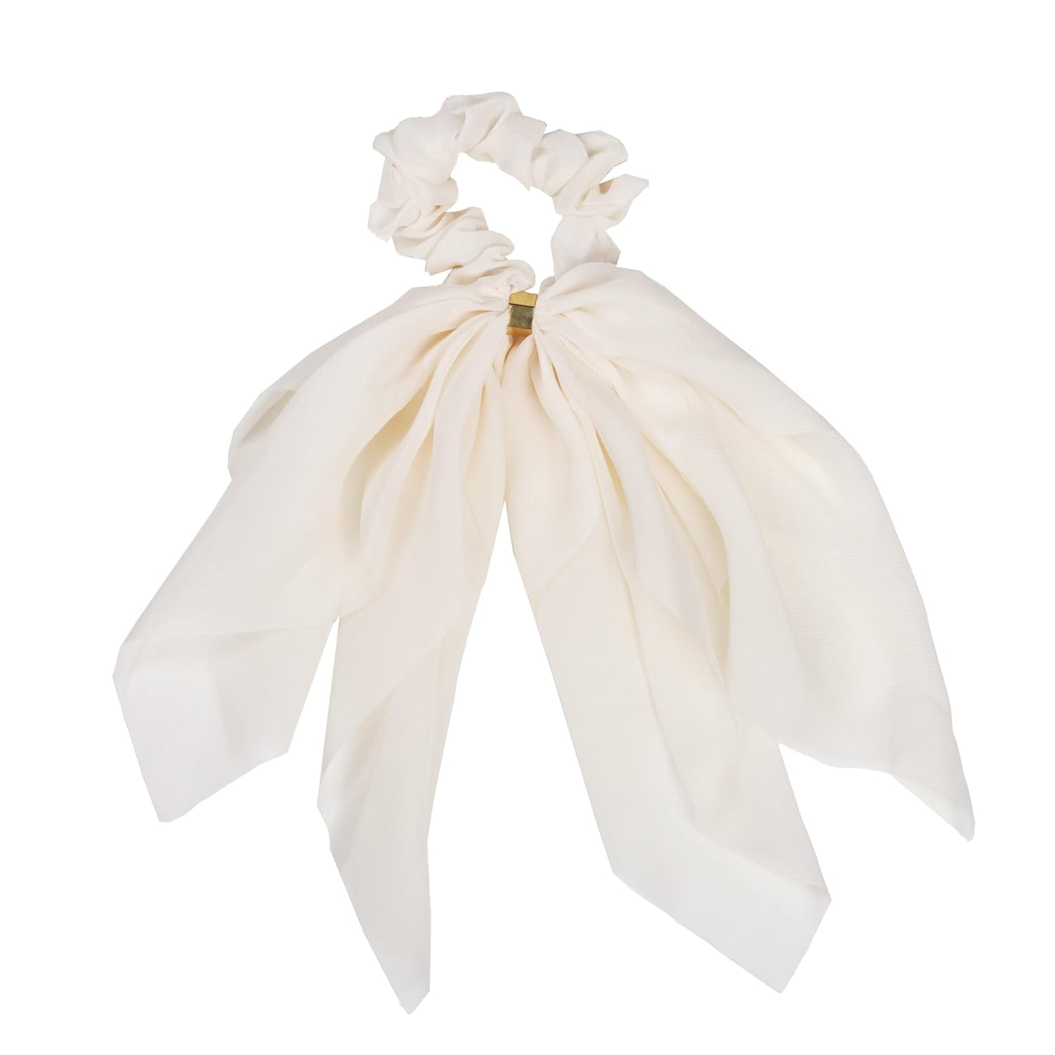 Motique Accessories Chiffon Scrunchie with Tails Hair Ties - Solid ...