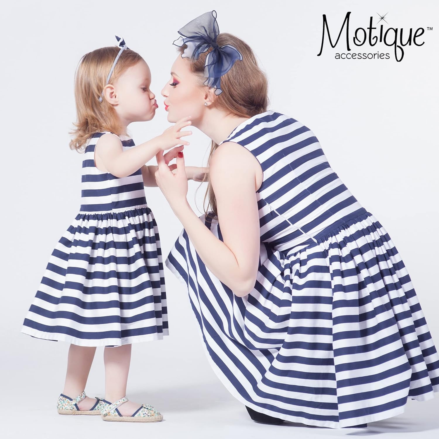 Motique Accessories Chiffon Sheer Bow Headband - Navy - Walmart.com