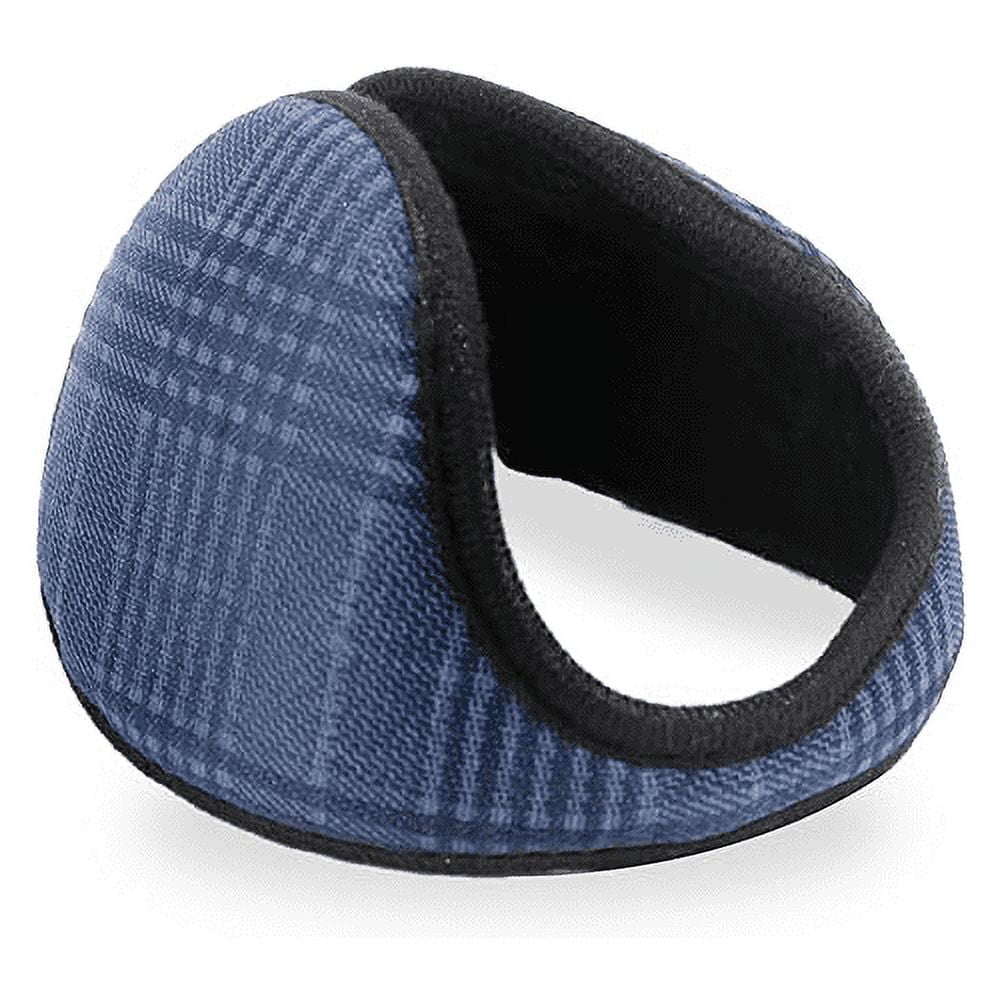 Motique Accessories Classic Plaid Ear Warmers Men Women Fleece-Lined ...
