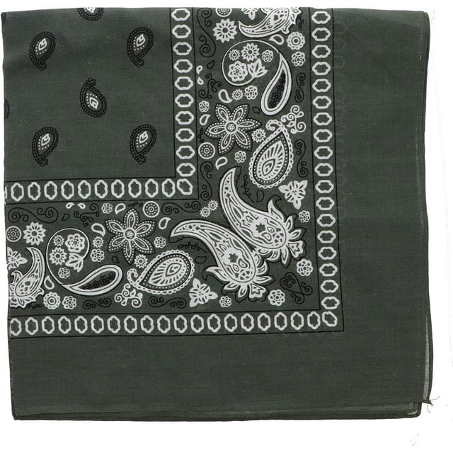 Motique Accessories Extra Large Paisley Bandana 27x27in for Adult Women ...