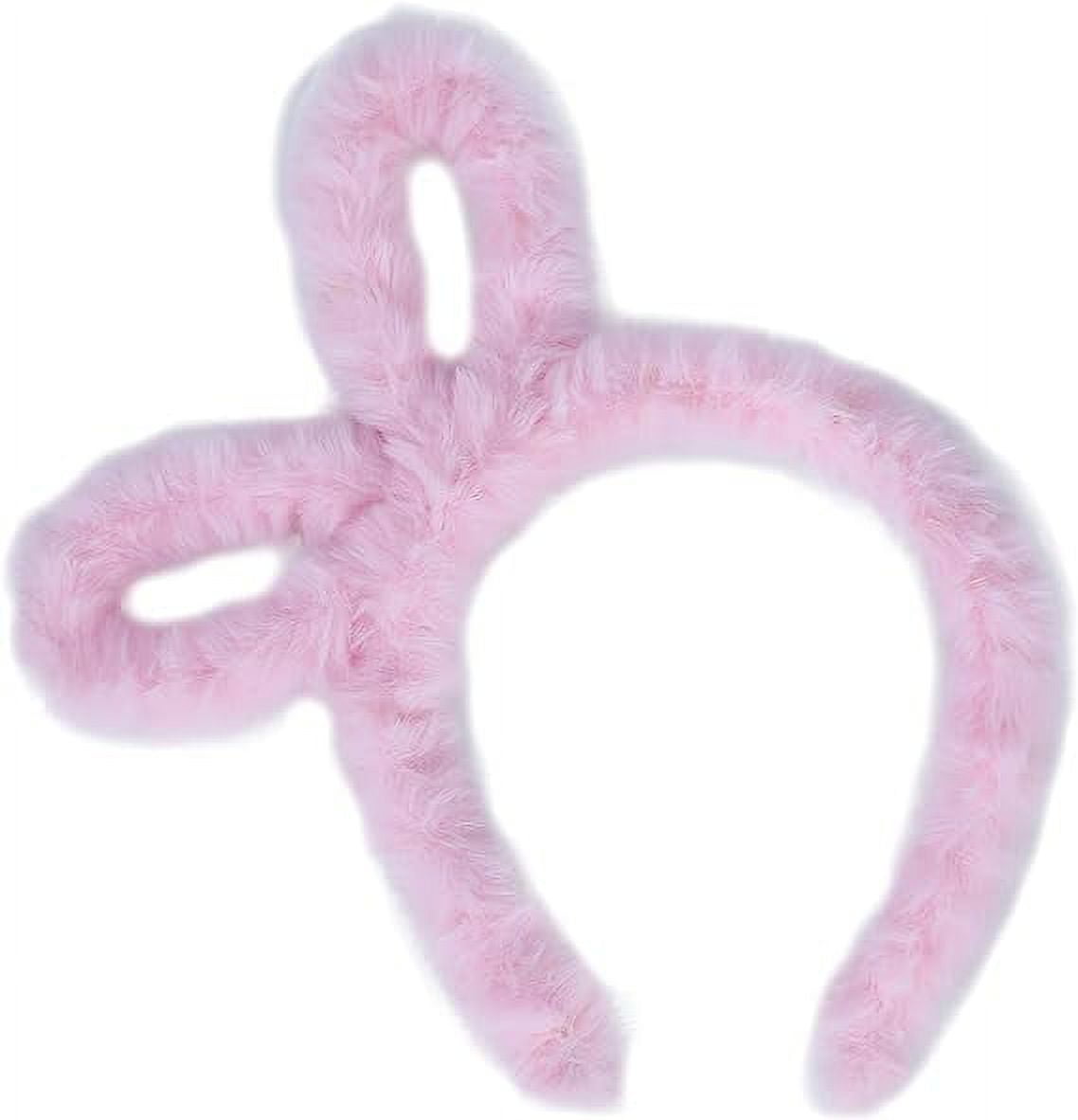 Motique Accessories Fuzzy Headband with Side Bunny Ears-Lavender ...