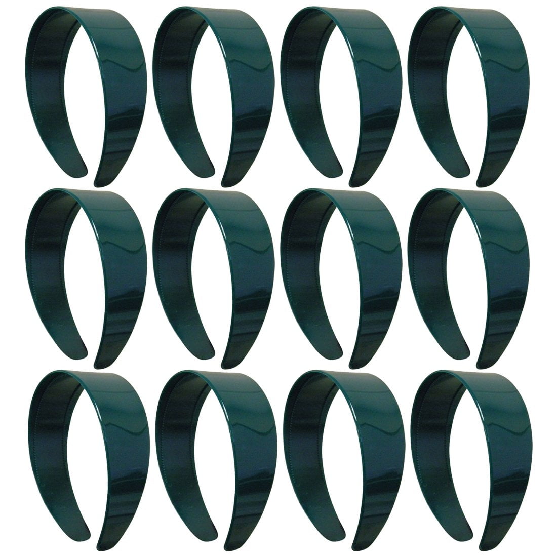 Motique Accessories One Dozen 2 inch Plastic Headbands with Teeth for ...