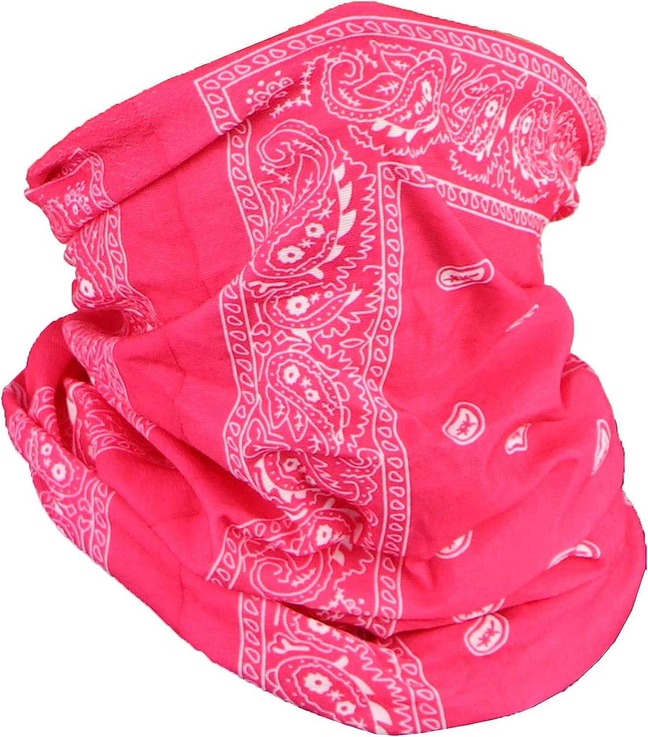 Motique Accessories Paisley Bandana Neck Gaiter Tube Headwear ...