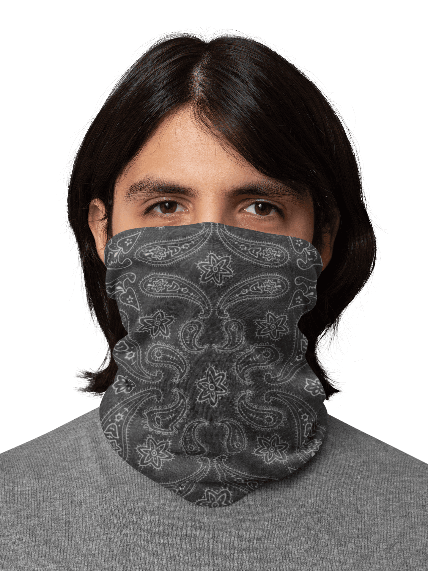 Motique Accessories Paisley Bandana Neck Gaiter Tube Headwear ...