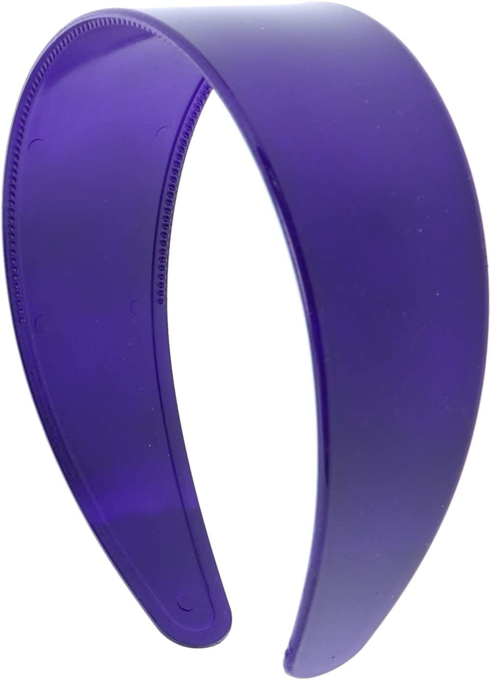 Motique Accessories Purple 2 inch Hard Plastic Headband with Teeth ...