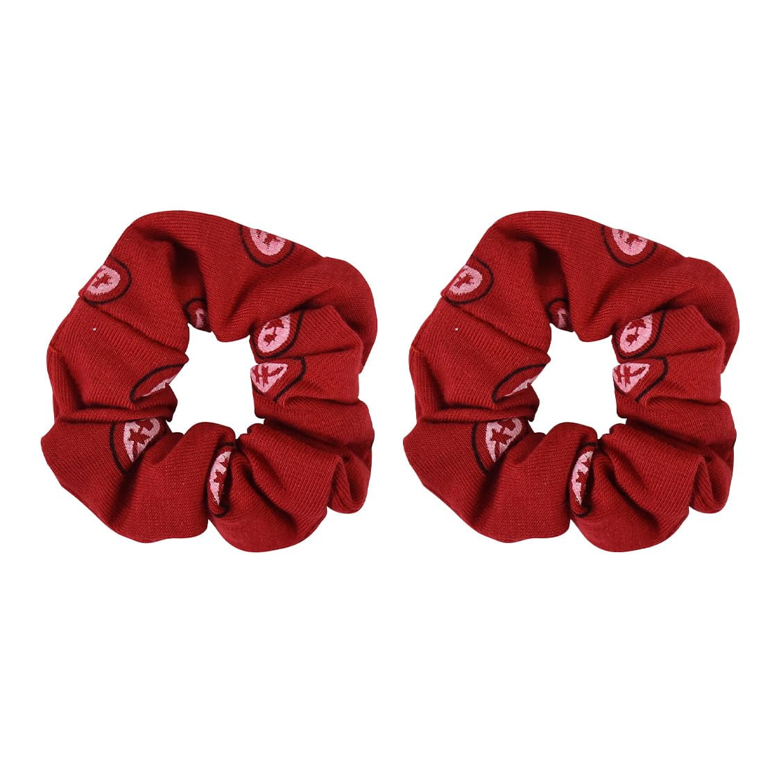 Motique Accessories Red Bandana Scrunchies Cotton Hair Bobble for Adult ...