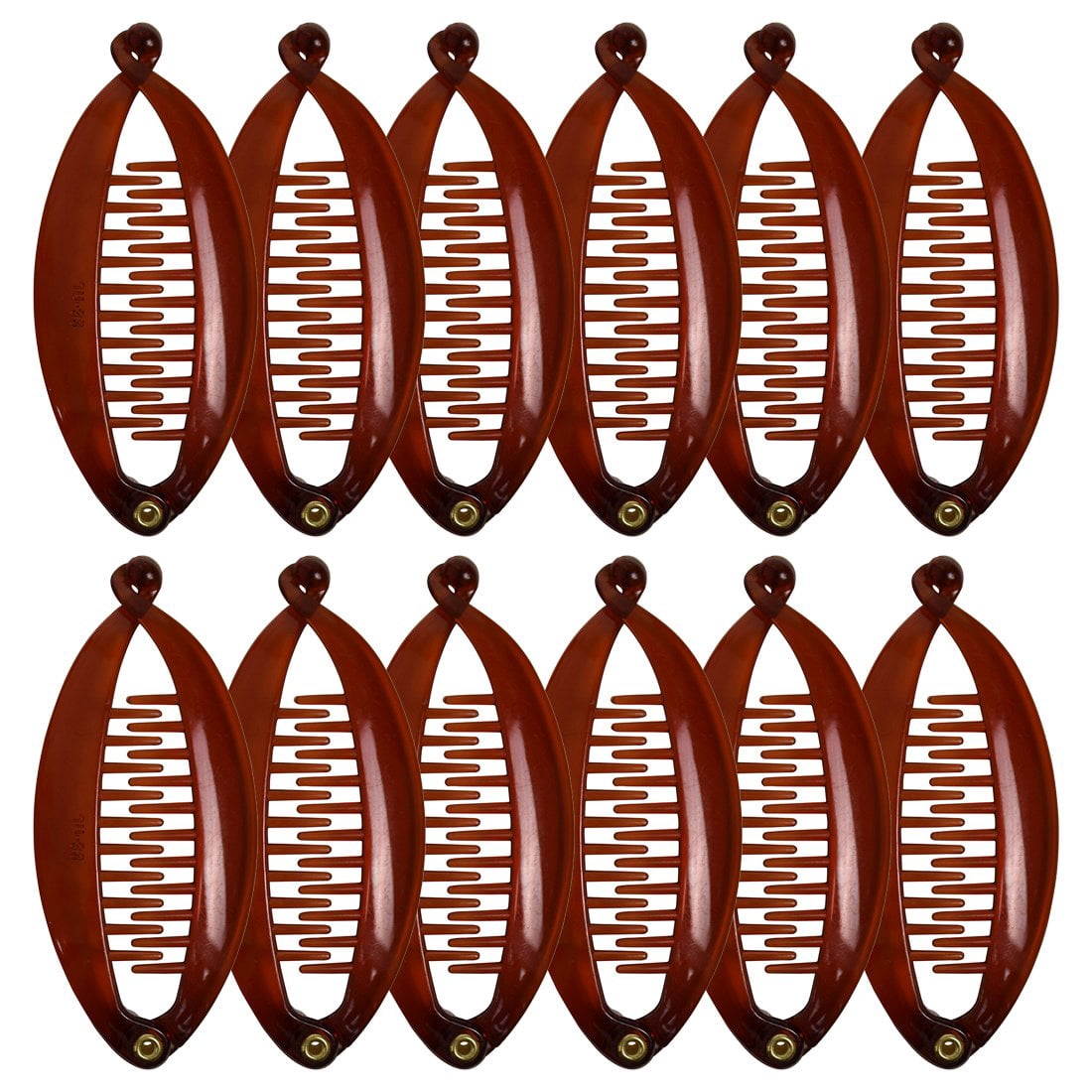 Motique Accessories Set of 12 Mini Banana Clips Perfect for Adult ...
