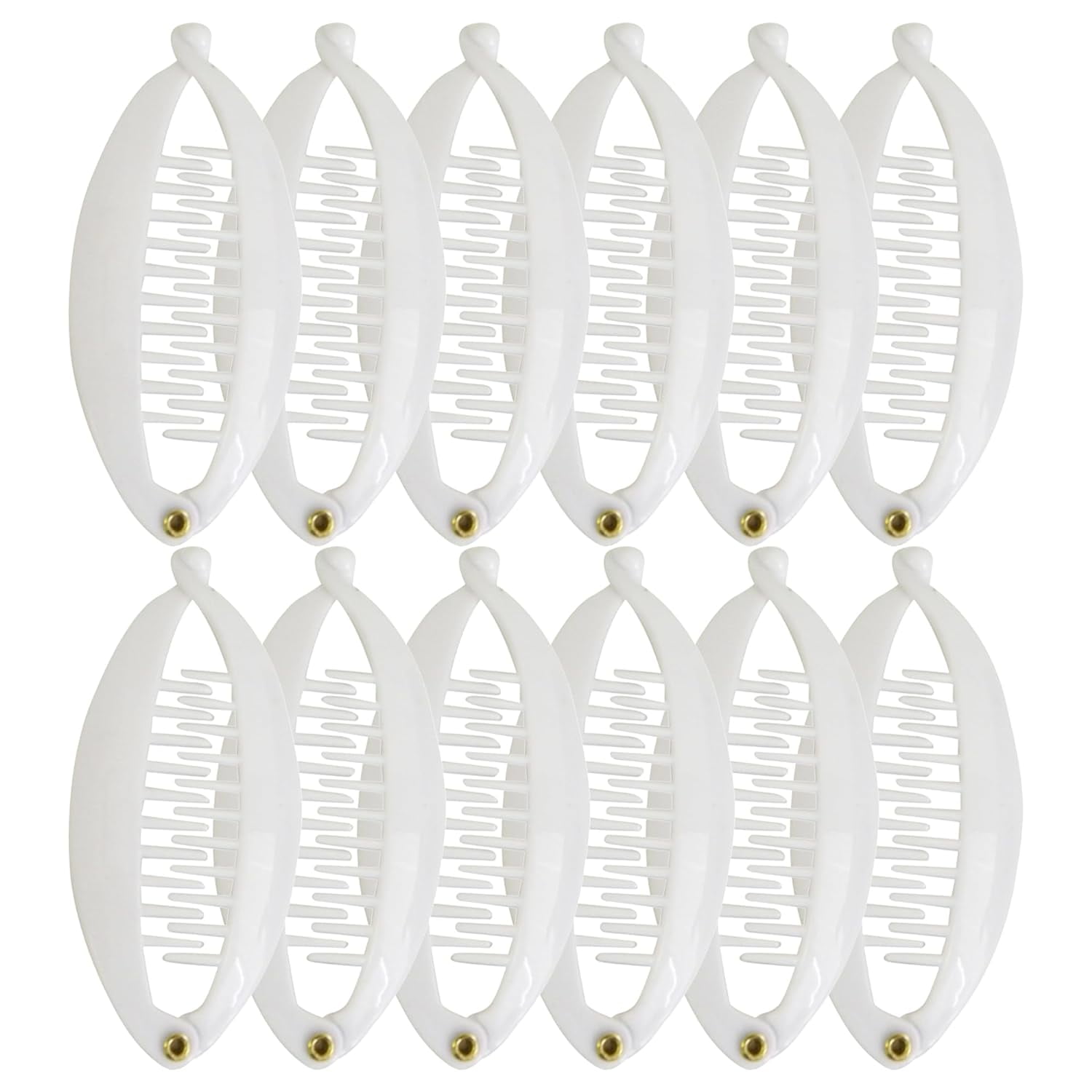 Motique Accessories Set of 12 Mini Banana Clips for Adult Female and ...