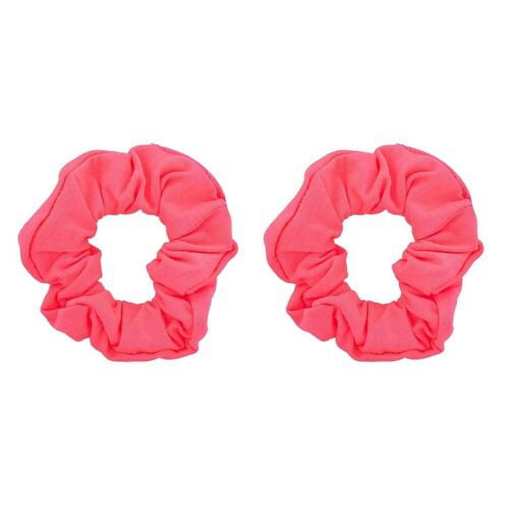 Motique Accessories Set of 2 Solid Hair Scrunchies for Adult Women ...