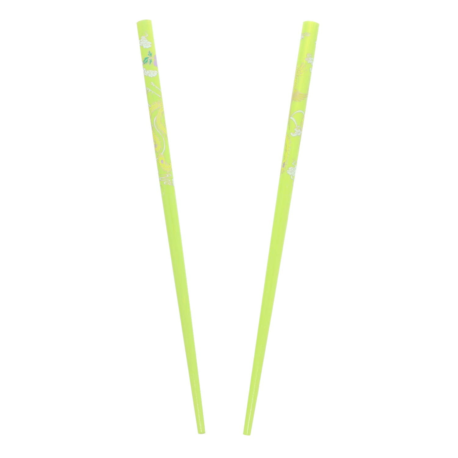 Motique Accessories Set of Wooden Hair Sticks with Chinese Dragon ...