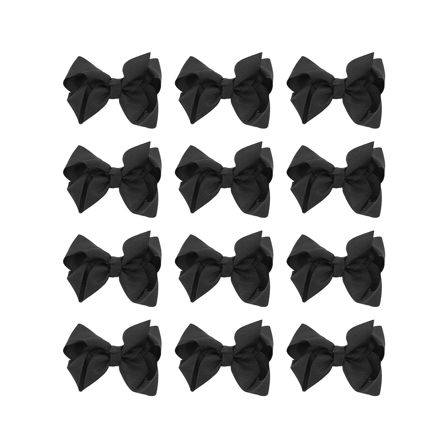 Small Solid Bows for Girls - Set of 12 - Walmart.com