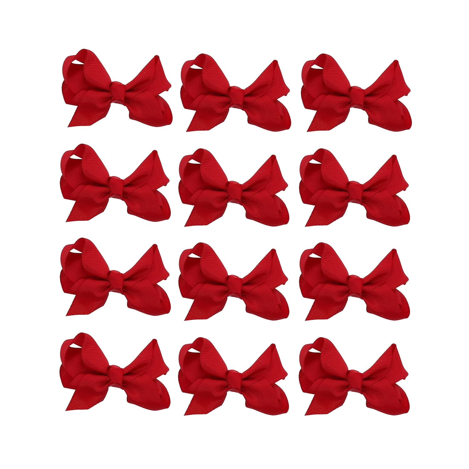 Motique Accessories Small Solid Red Bows for Child Female and Girls ...