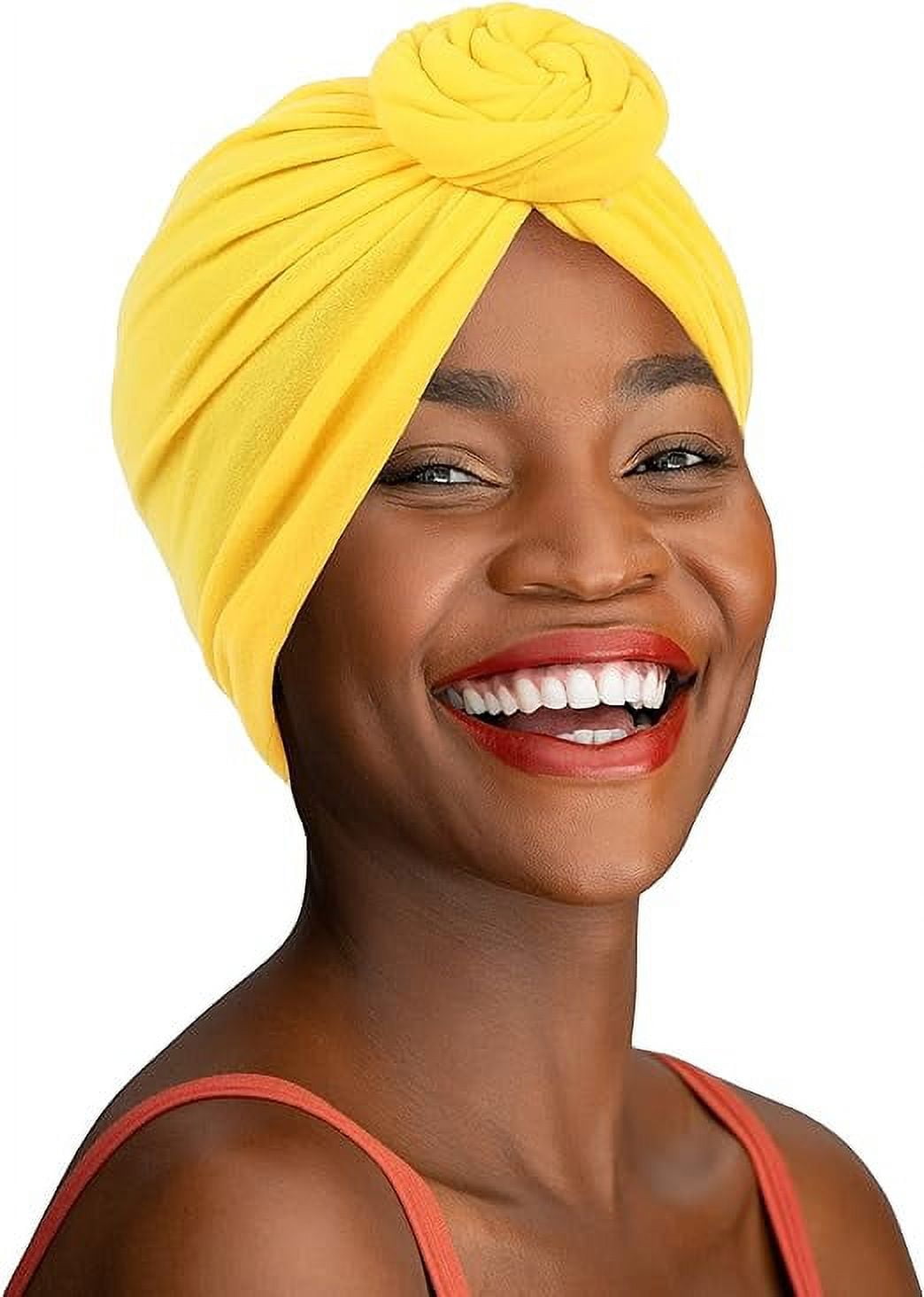 Motique Accessories Solid Turbans for Women Pretied Knot - Walmart.com