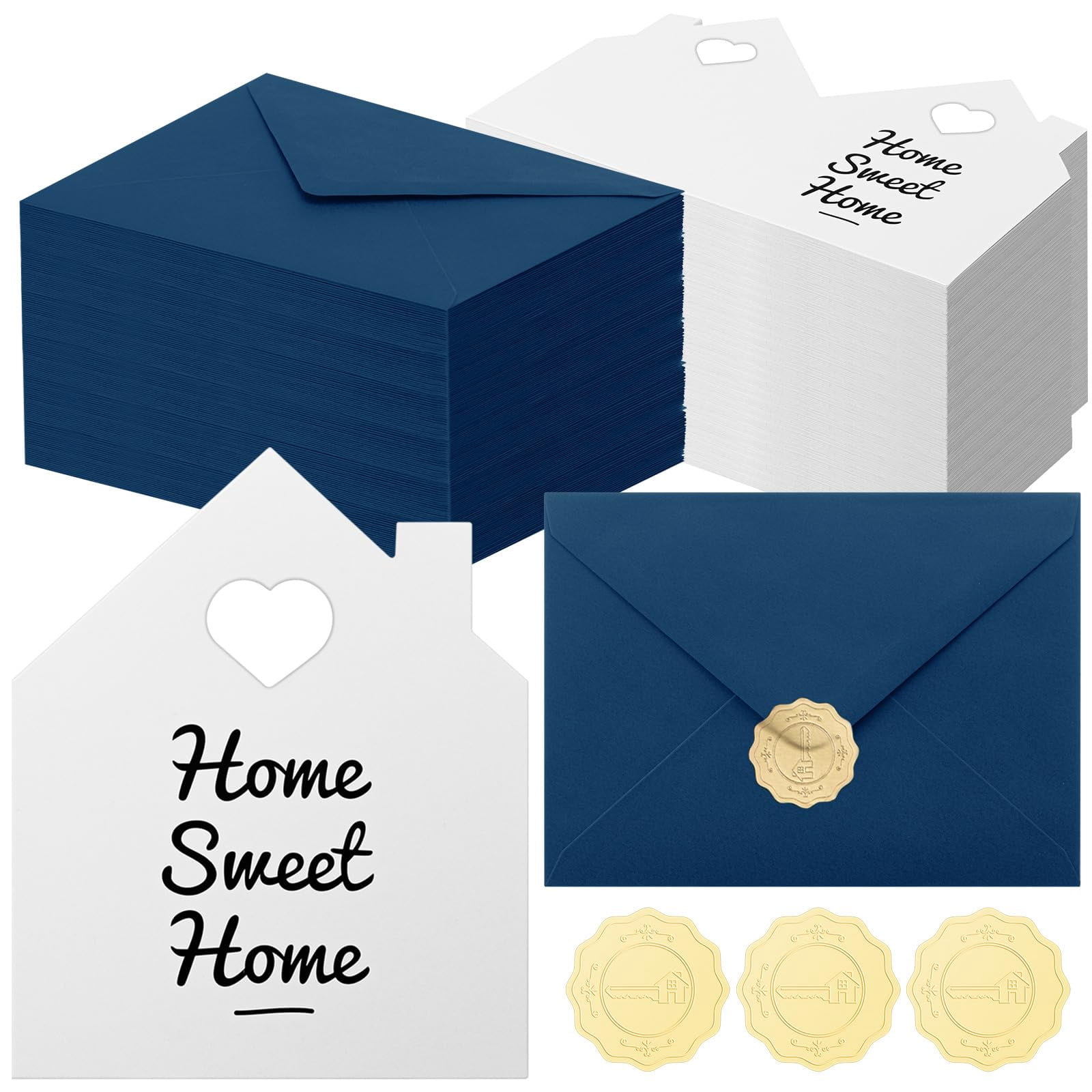 Motiskyy 24 Sets New Home Card Estate Agents Congratulations New ...