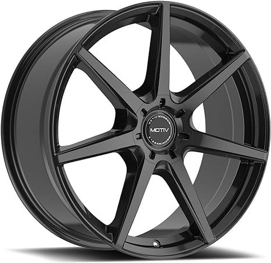 Motiv 432B Rigor 16x7.5 Black Wheel Rim, 5X100, A356 Alloy, TPMS ...