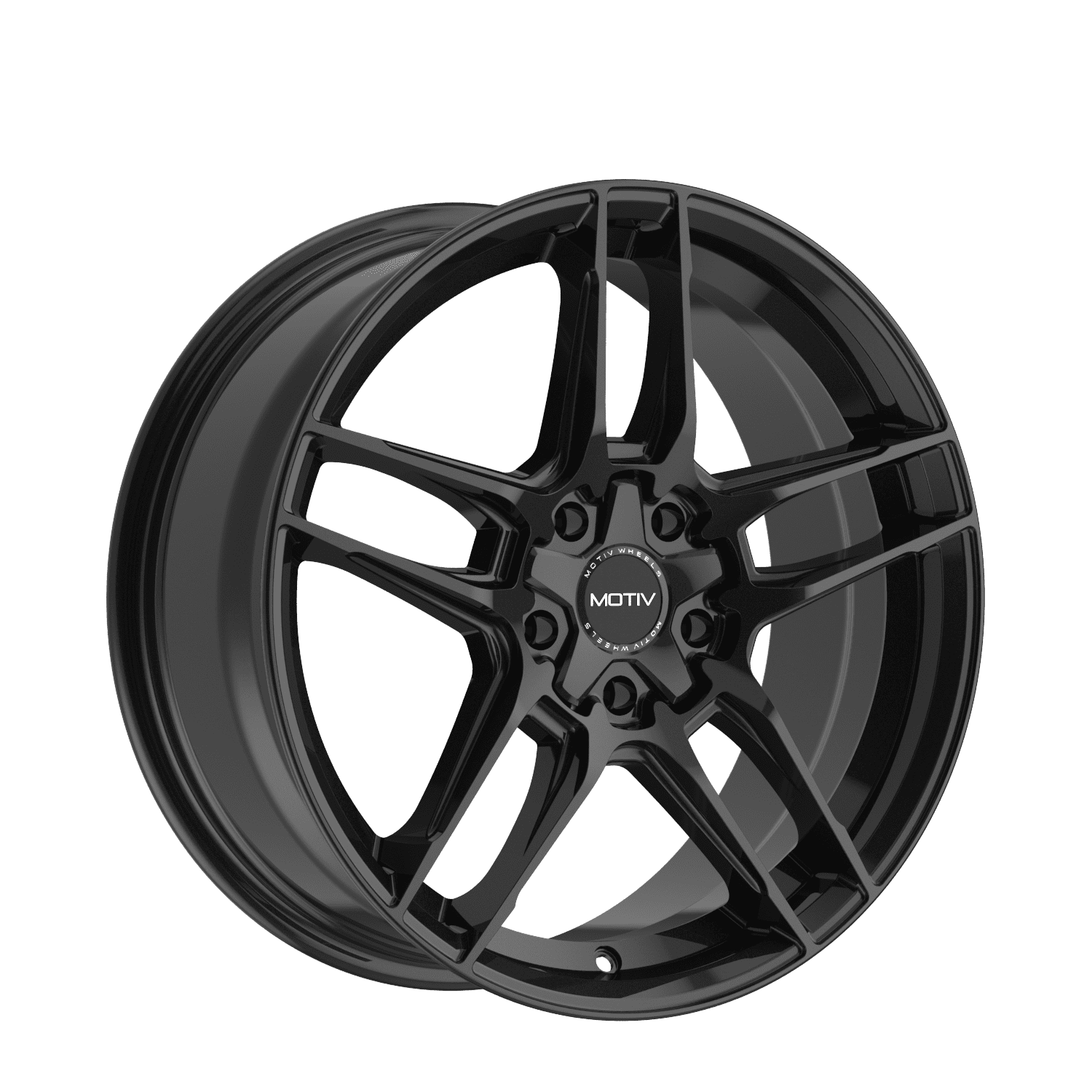 Motiv 18x7.5 Black Wheel Rim, 5X4.50 5X120 Bolt Pattern, 434B Matic ...