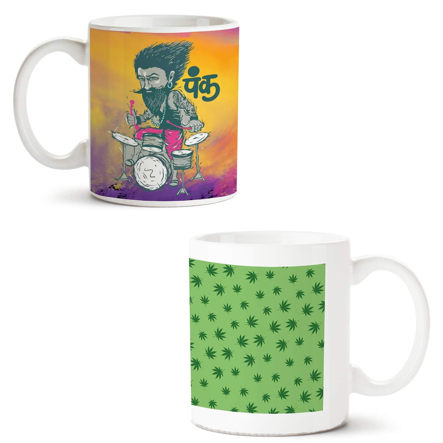 Motivate Box India Ceramic Printed Mugs with Punk Baba Drumroll and ...