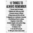 Motivate Sign 12 Things To Always Remember Sign Inspirational And ...