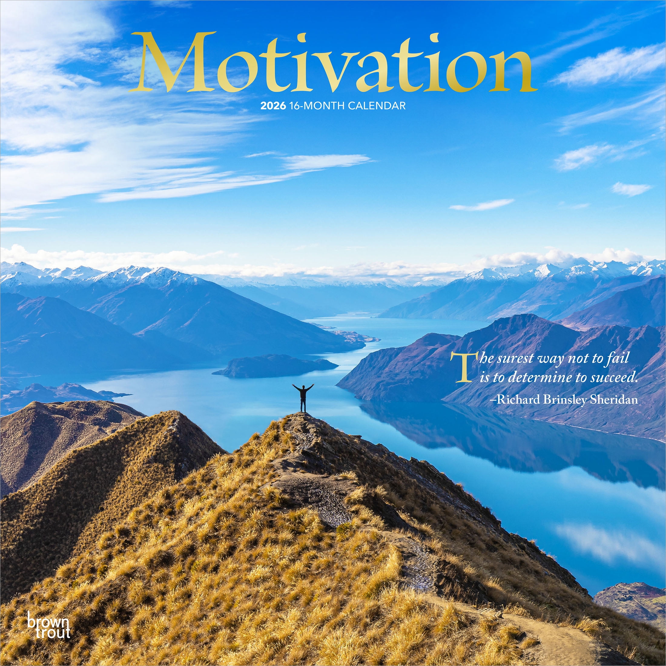 Motivation | 2026 12x24" (Hanging) Wall Calendar | Plastic-Free ...