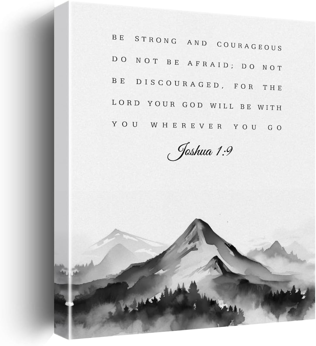 Motivation Bible Verse Canvas Wall Art Farmhouse Decor Affirmation Scripture Canvas Prints ...