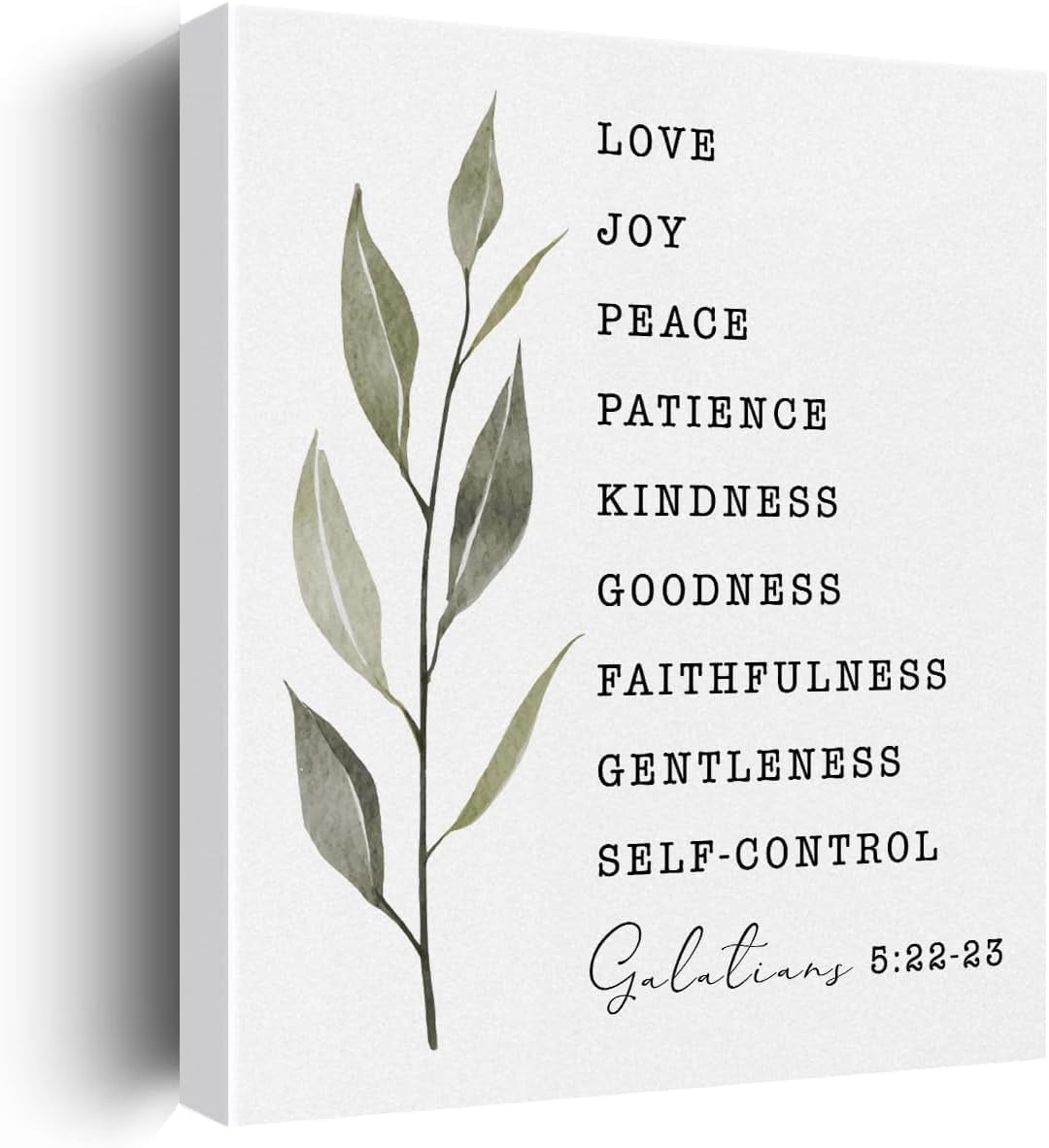 Motivation Bible Verse Canvas Wall Art Farmhouse Decor Affirmation Scripture Canvas Prints ...