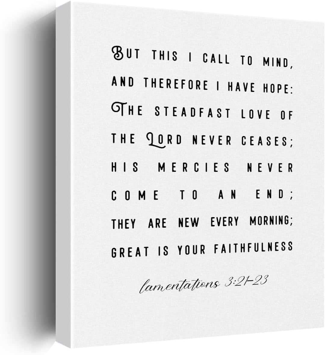 Motivation Bible Verse Canvas Wall Art Farmhouse Decor Positive ...