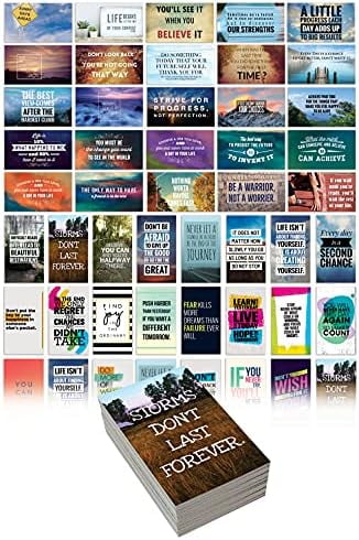 Motivation Inspiration Affirmation Cards, 120 Pack, 2 Each of 60 Unique ...