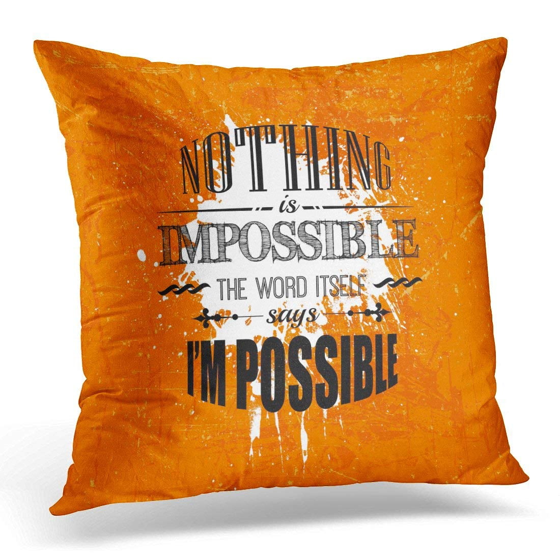 Motivation Inspirational Life Quote Calligraphy Pillow Case Pillow ...