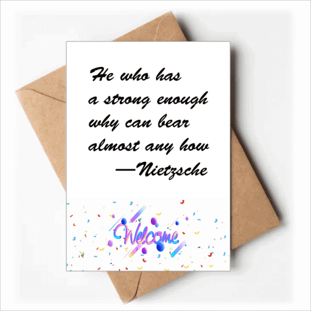 Motivation Life Answer Art Deco Fashion Welcome Back Greeting Cards Envelopes Blank - Walmart.com