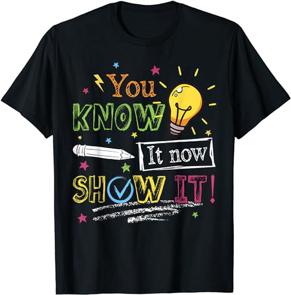 Motivation Test Day Testing Gifts Teachers Testing Day T-Shirt ...