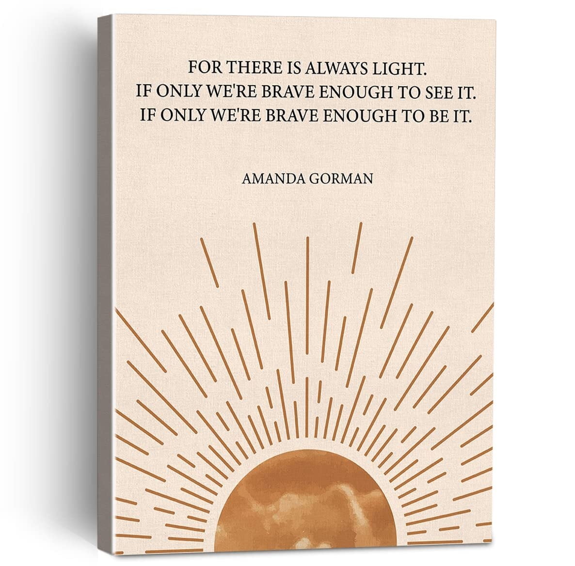 Motivational for There is Always Light Quote Canvas Painting Framed ...