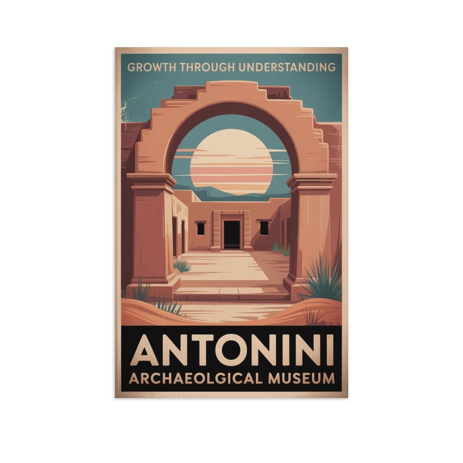 Motivational Antonini Archaeological Museum Poster Retro Inspirational ...