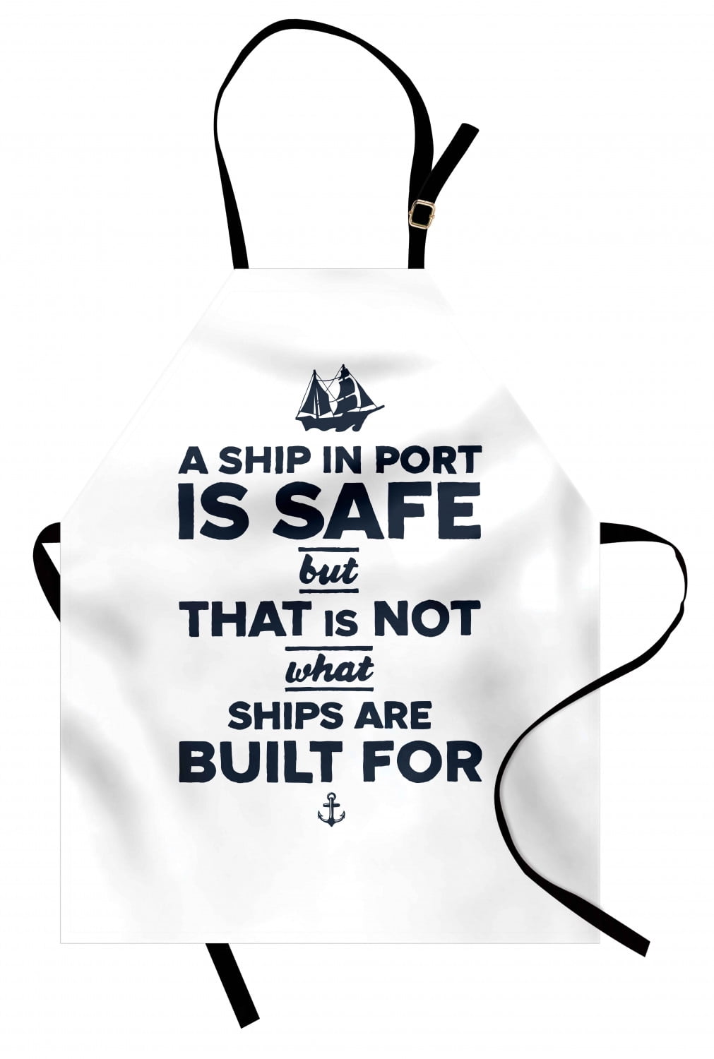 Motivational Apron Nautical Inspirations Ship and Anchor Vintage Style ...