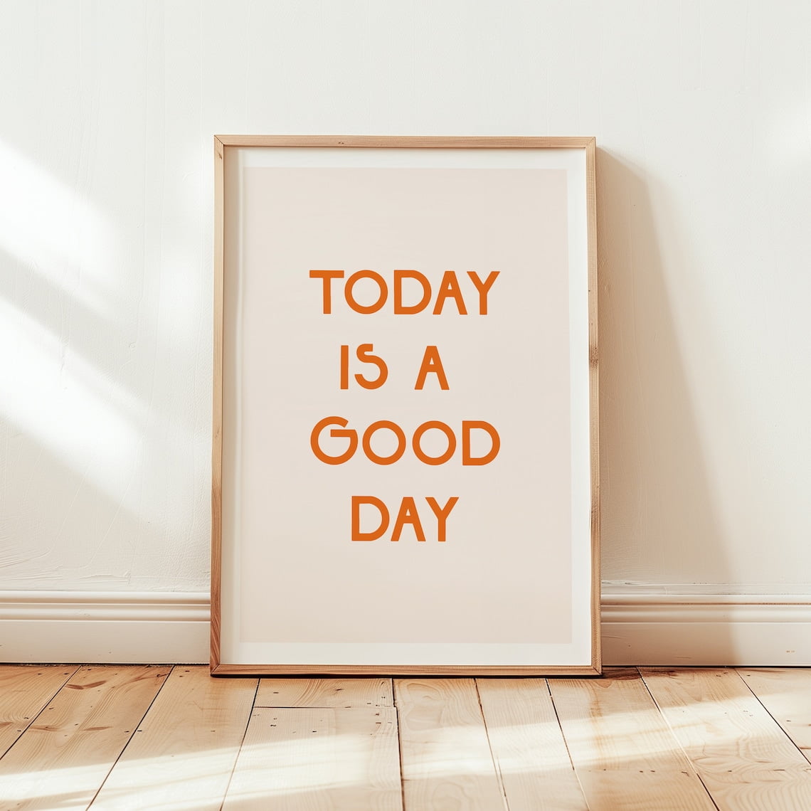 Motivational Art Print, Today Is A Good Day Poster, Modern Wall Art ...