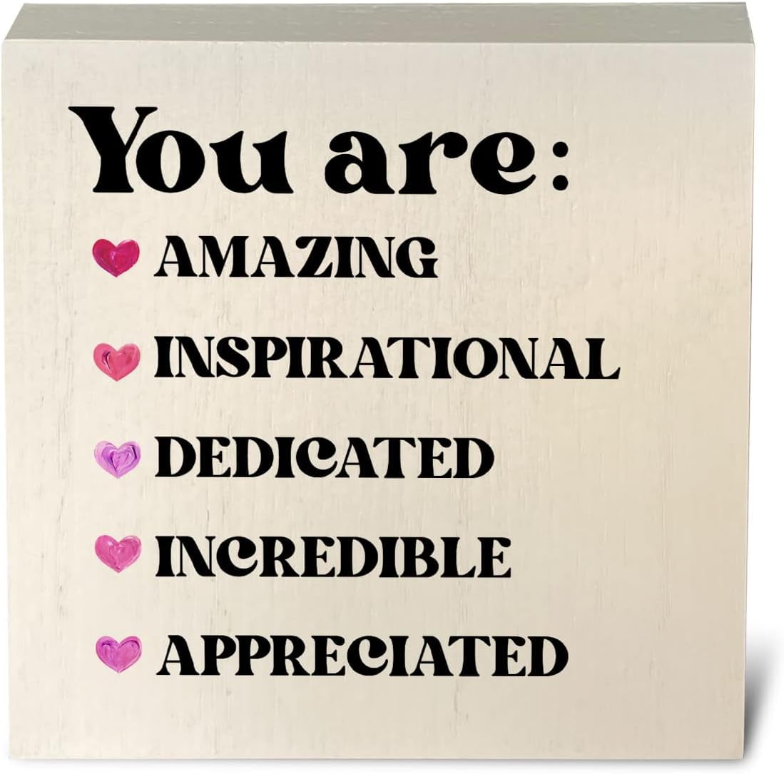 Motivational Artwork Wood Box Sign Rustic Farmhouse Style You are ...