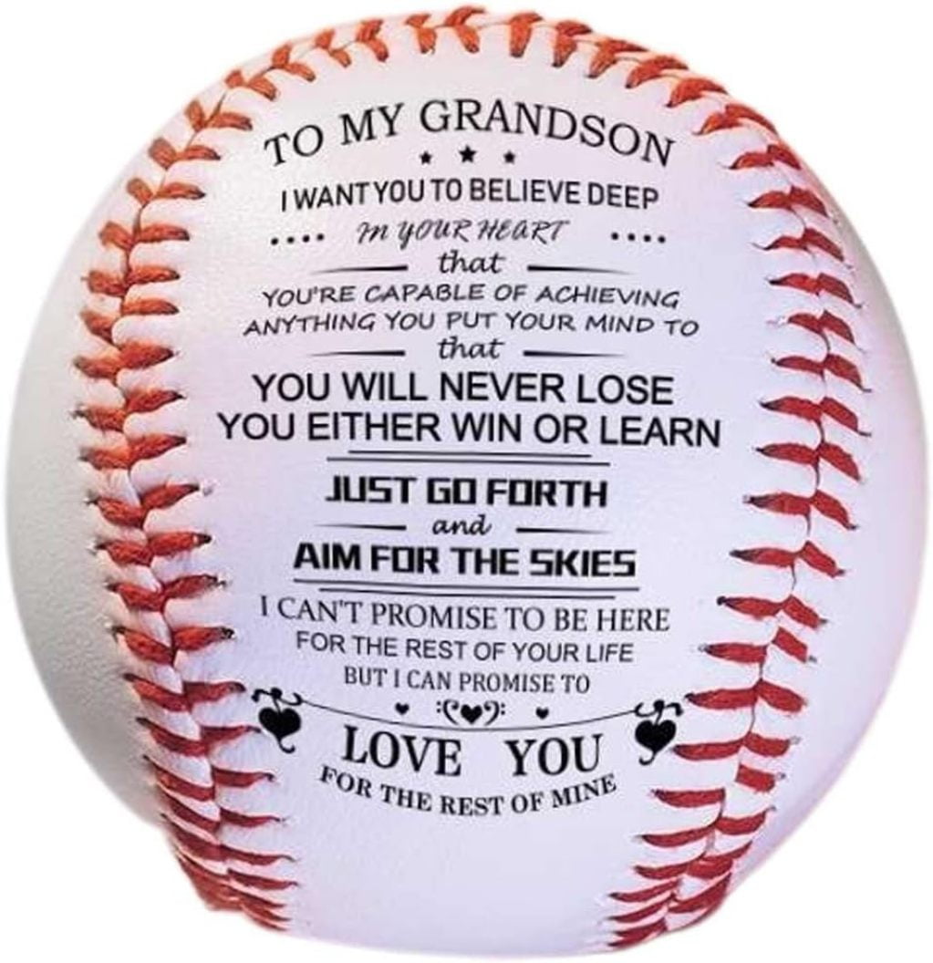 Motivational Baseball to My Grandson You Will Never Lose Personalized ...