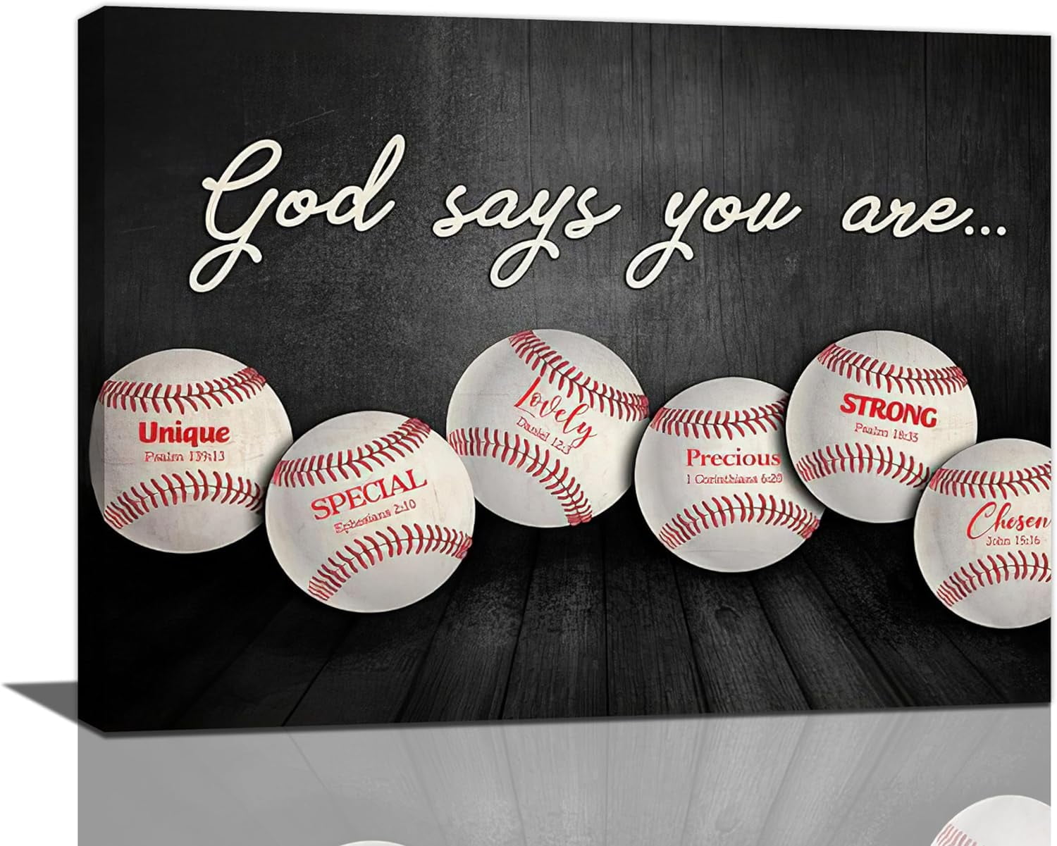 Motivational Baseball Wall Decor Vintage Inspirational Sports Boys Room ...