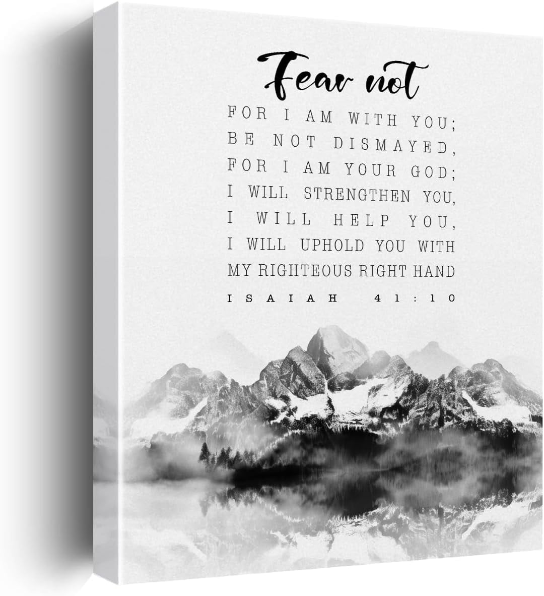 Motivational Bible Verse Canvas Wall Art Farmhouse Decor Affirmation Scripture Canvas Prints ...